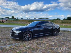 Melns Audi A6 2012 Daugavpils, ar dzinēja tilpumu 3.00 L un nobraukumu 345 tūkst. km par 10950 €, foto  vietnē AUTOMOTO.COM.LV
