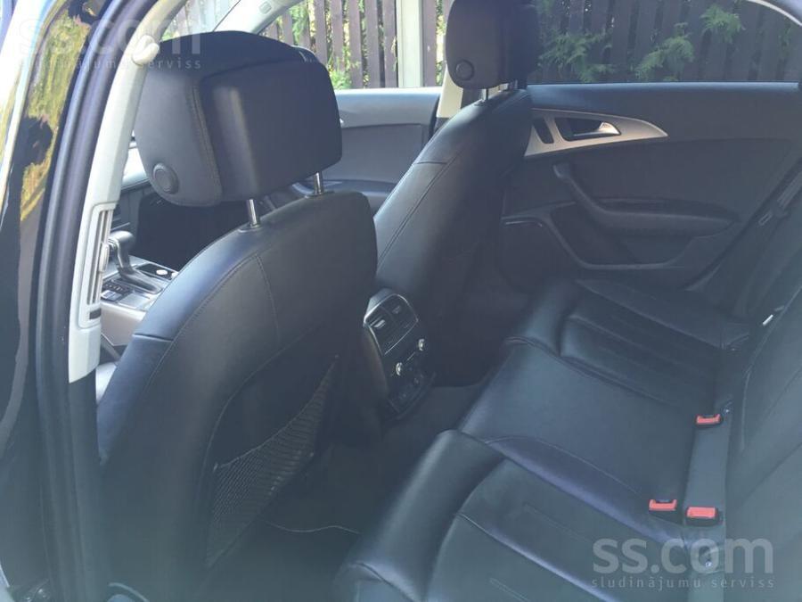 Black Audi A6 2012 in Riga, with an engine capacity of 3.00 L and mileage of 302 thousand km for 10500 €, photo 7 on AUTOMOTO.COM.LV
