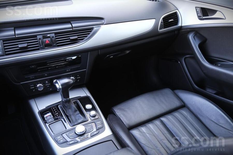 Black Audi A6 2012 in Riga, with an engine capacity of 3.00 L and mileage of 302 thousand km for 8495 €, photo 10 on AUTOMOTO.COM.LV