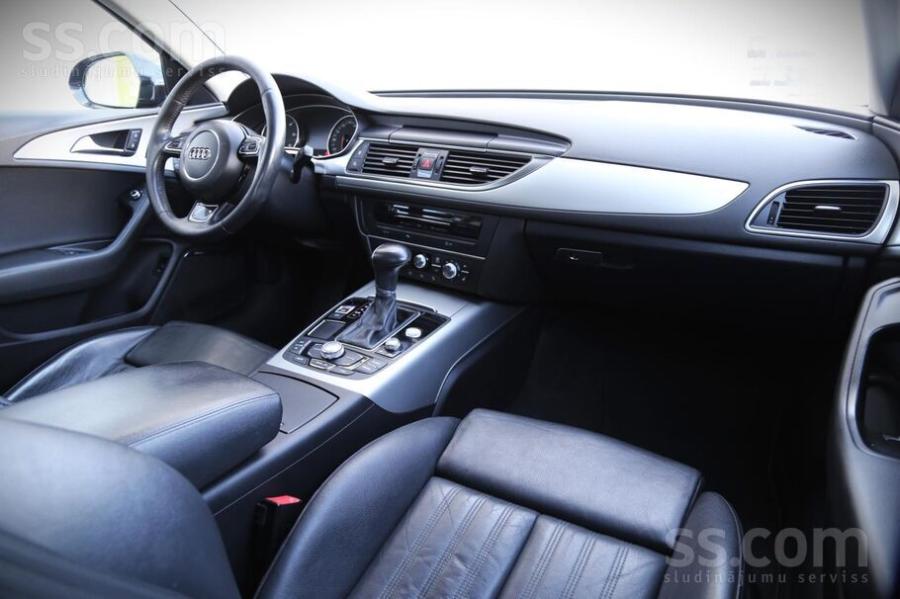 Black Audi A6 2012 in Riga, with an engine capacity of 3.00 L and mileage of 302 thousand km for 8495 €, photo 12 on AUTOMOTO.COM.LV
