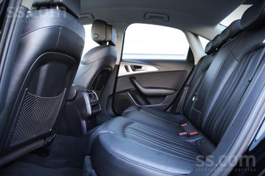 Black Audi A6 2012 in Riga, with an engine capacity of 3.00 L and mileage of 302 thousand km for 8495 €, photo 16 on AUTOMOTO.COM.LV