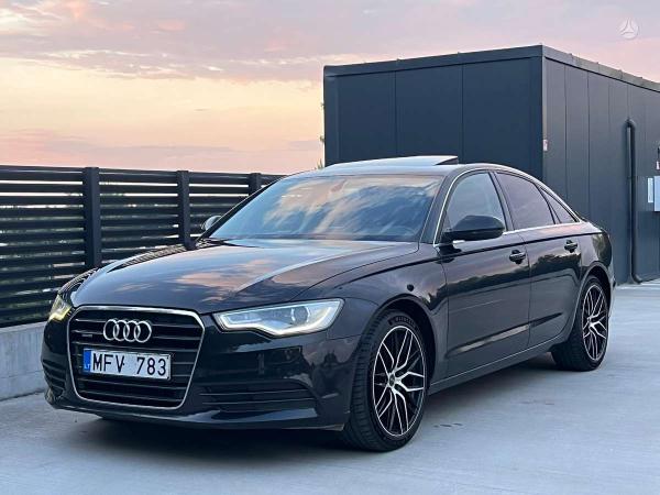 Melns Audi A6 2012 Viļņa, ar dzinēja tilpumu 2.97 L un nobraukumu 310 tūkst. km par 8200 €, foto 1 vietnē AUTOMOTO.COM.LV