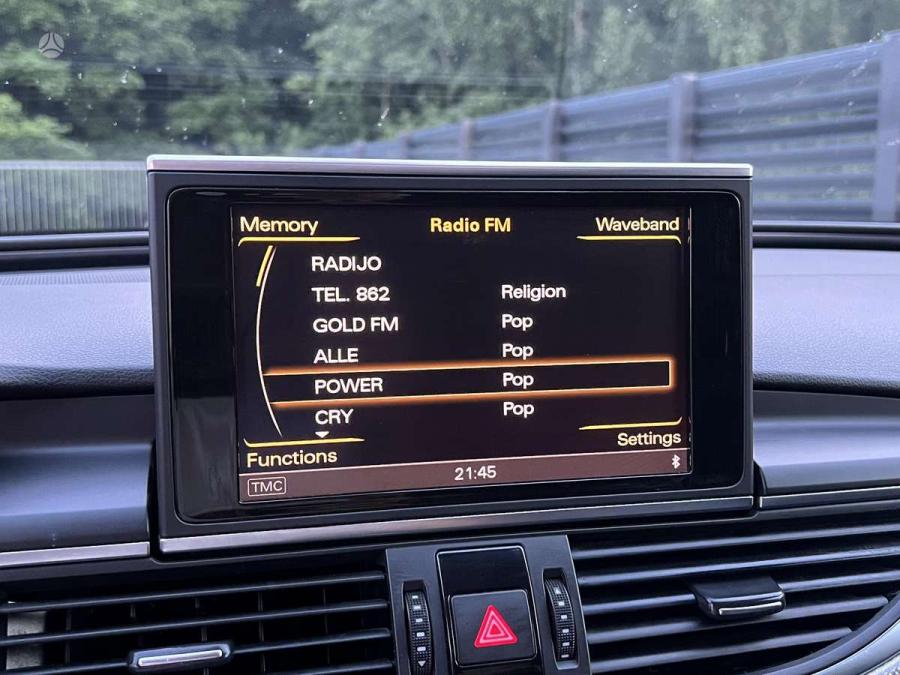 Black Audi A6 2012 in Vilnius, with an engine capacity of 2.97 L and mileage of 310 thousand km for 8200 €, photo 12 on AUTOMOTO.COM.LV