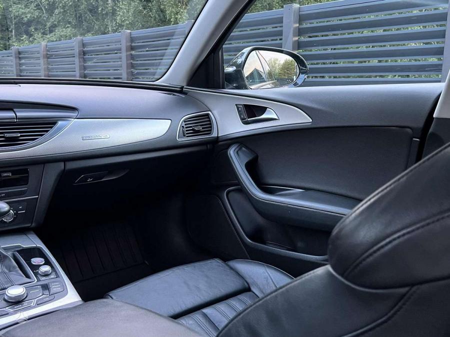 Black Audi A6 2012 in Vilnius, with an engine capacity of 2.97 L and mileage of 310 thousand km for 8200 €, photo 19 on AUTOMOTO.COM.LV