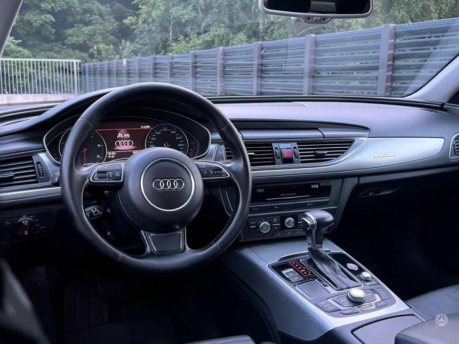 Black Audi A6 2012 in Vilnius, with an engine capacity of 2.97 L and mileage of 310 thousand km for 8200 €, photo 21 on AUTOMOTO.COM.LV