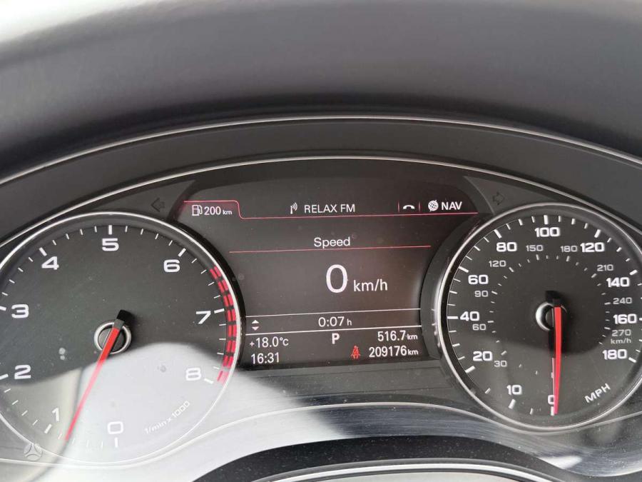 Black Audi A6 2012 in Vilnius, with an engine capacity of 3.00 L and mileage of 209 thousand km for 9999 €, photo 6 on AUTOMOTO.COM.LV