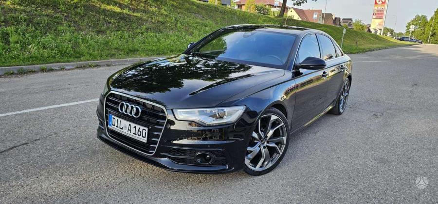 Black Audi A6 2012 in Jonava, with an engine capacity of 2.97 L and mileage of 290 thousand km for 7199 €, photo 4 on AUTOMOTO.COM.LV