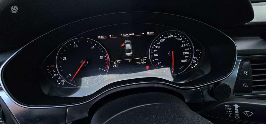 Black Audi A6 2012 in Jonava, with an engine capacity of 2.97 L and mileage of 290 thousand km for 7199 €, photo 30 on AUTOMOTO.COM.LV
