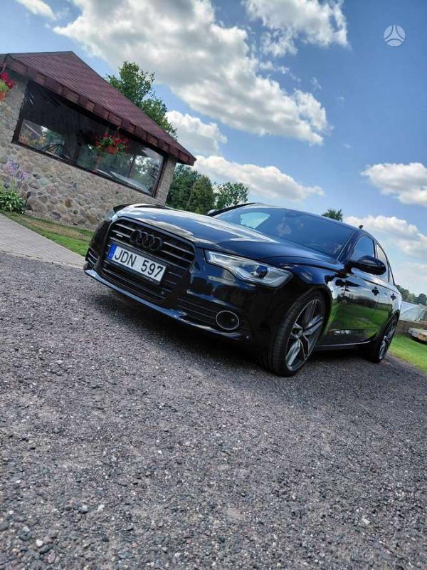 Melns Audi A6 2012 Viļņa, ar dzinēja tilpumu 2.97 L un nobraukumu 377 tūkst. km par 11500 €, foto 1 vietnē AUTOMOTO.COM.LV