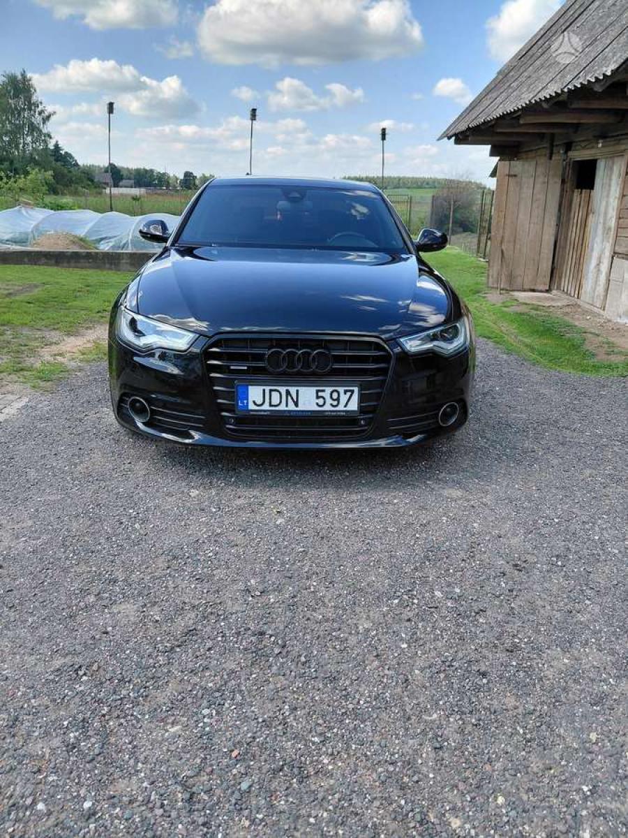 Black Audi A6 2012 in Vilnius, with an engine capacity of 2.97 L and mileage of 377 thousand km for 11500 €, photo 3 on AUTOMOTO.COM.LV