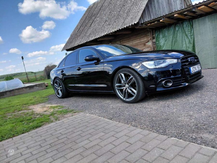 Black Audi A6 2012 in Vilnius, with an engine capacity of 2.97 L and mileage of 377 thousand km for 11500 €, photo 4 on AUTOMOTO.COM.LV