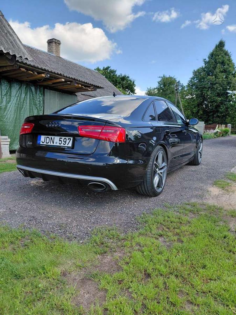 Black Audi A6 2012 in Vilnius, with an engine capacity of 2.97 L and mileage of 377 thousand km for 11500 €, photo 5 on AUTOMOTO.COM.LV