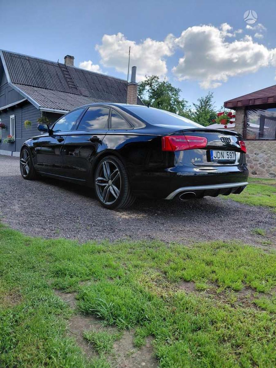 Black Audi A6 2012 in Vilnius, with an engine capacity of 2.97 L and mileage of 377 thousand km for 11500 €, photo 6 on AUTOMOTO.COM.LV
