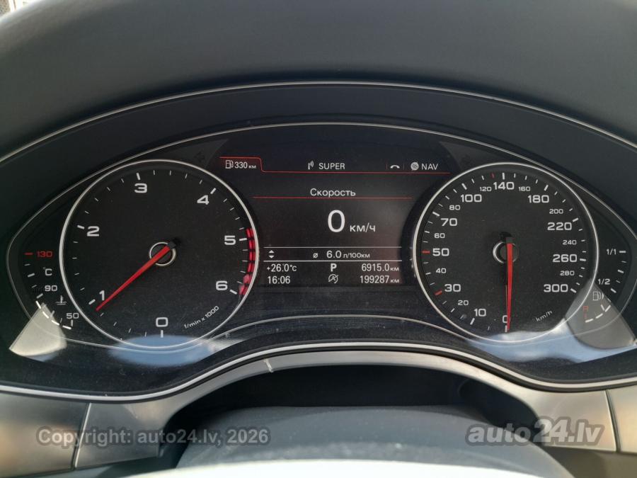 Black Audi A6 2012 in Tallinn, with an engine capacity of 2.00 L and mileage of 200 thousand km for 9200 €, photo 12 on AUTOMOTO.COM.LV
