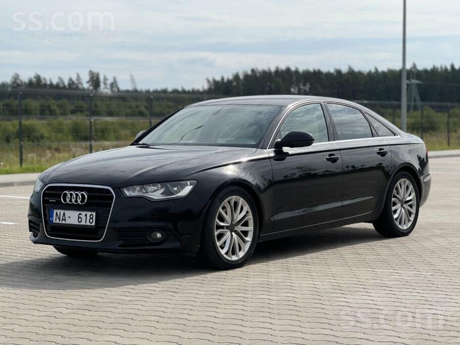 Black Audi A6 2012 in Valmiera, with an engine capacity of 3.00 L and mileage of 320 thousand km for 9850 €, photo 1 on AUTOMOTO.COM.LV