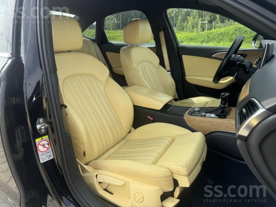 Black Audi A6 2012 in Valmiera, with an engine capacity of 3.00 L and mileage of 320 thousand km for 9850 €, photo 15 on AUTOMOTO.COM.LV