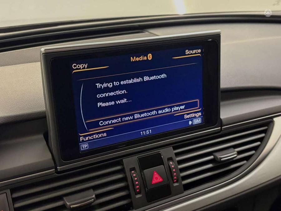 Black Audi A6 2012 in Marijampole, with an engine capacity of 2.97 L and mileage of 262 thousand km for 12750 €, photo 12 on AUTOMOTO.COM.LV