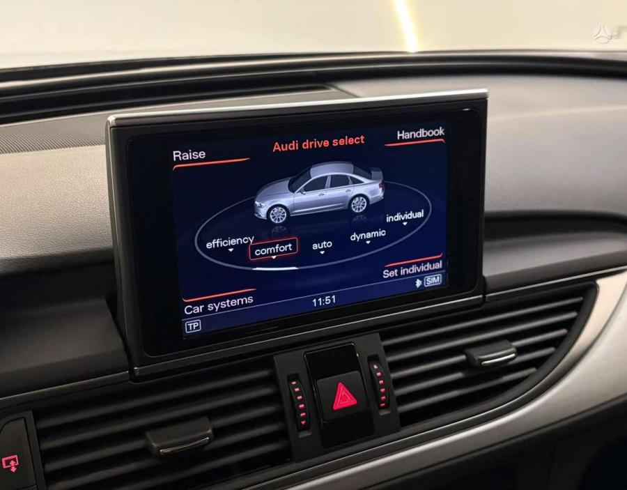 Black Audi A6 2012 in Marijampole, with an engine capacity of 2.97 L and mileage of 262 thousand km for 12750 €, photo 16 on AUTOMOTO.COM.LV