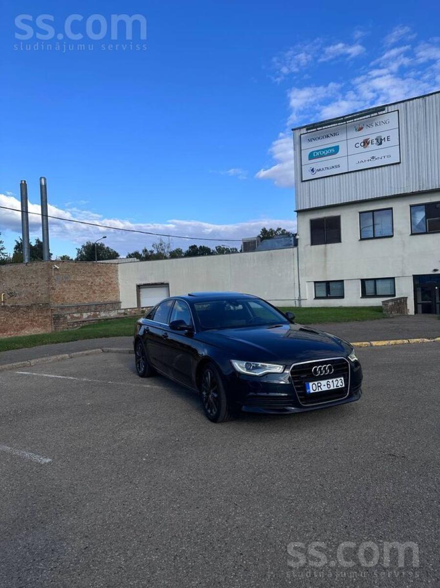 Black Audi A6 2012 in Riga, with an engine capacity of 3.00 L and mileage of 195 thousand km for 13500 €, photo 4 on AUTOMOTO.COM.LV
