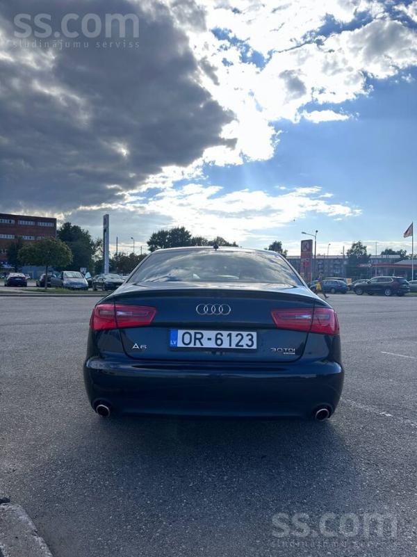 Black Audi A6 2012 in Riga, with an engine capacity of 3.00 L and mileage of 195 thousand km for 13500 €, photo 6 on AUTOMOTO.COM.LV