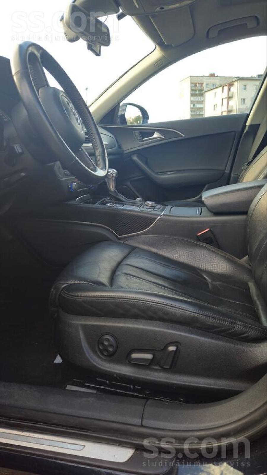 Black Audi A6 2012 in Riga, with an engine capacity of 3.00 L and mileage of 195 thousand km for 13500 €, photo 15 on AUTOMOTO.COM.LV