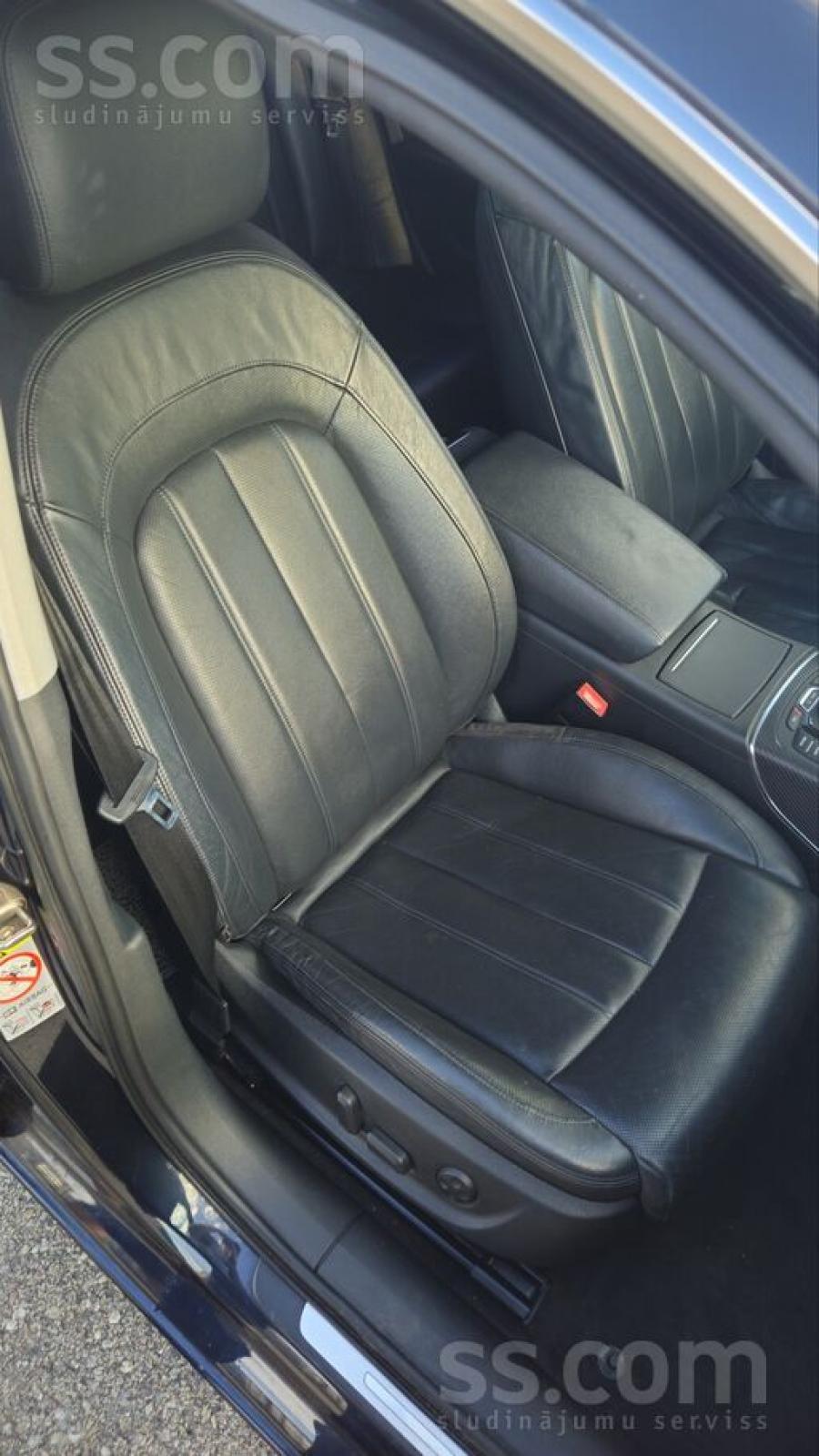 Black Audi A6 2012 in Riga, with an engine capacity of 3.00 L and mileage of 195 thousand km for 13500 €, photo 17 on AUTOMOTO.COM.LV