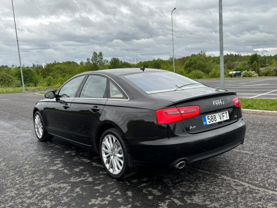 Black Audi A6 2012 in Narva, with an engine capacity of 3.00 L and mileage of 362 thousand km for 6990 €, photo 6 on AUTOMOTO.COM.LV