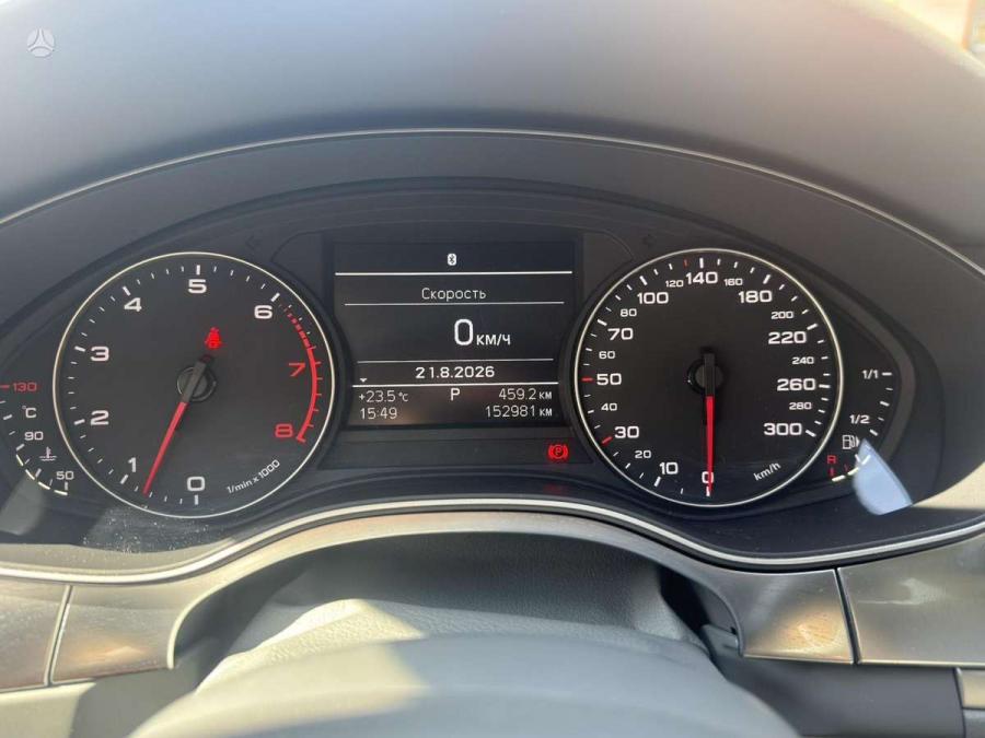 Black Audi A6 2012 in Klaipeda, with an engine capacity of 2.80 L and mileage of 153 thousand km for 9500 €, photo 9 on AUTOMOTO.COM.LV