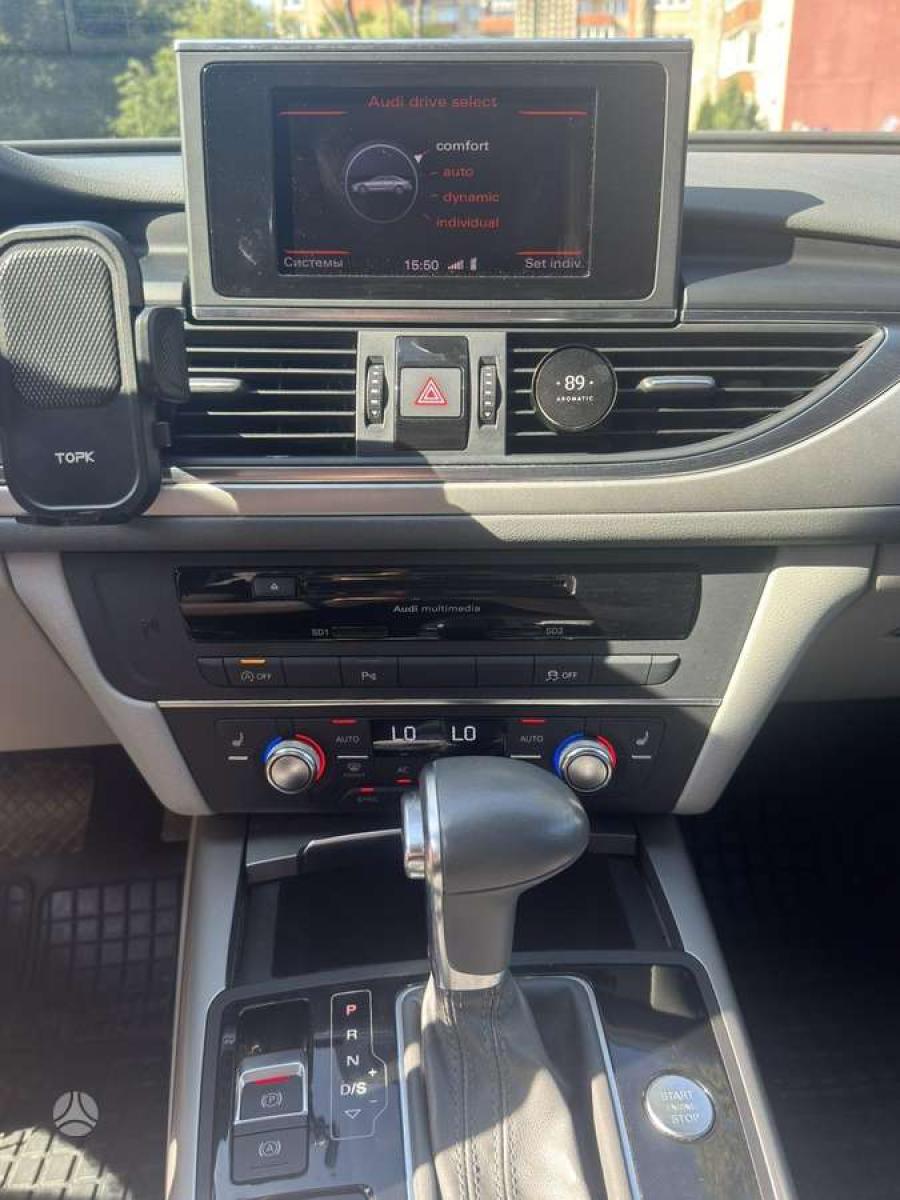 Black Audi A6 2012 in Klaipeda, with an engine capacity of 2.80 L and mileage of 153 thousand km for 9500 €, photo 12 on AUTOMOTO.COM.LV