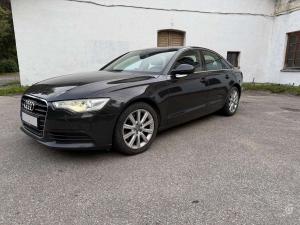 Melns Audi A6 2012 Viļņa, ar dzinēja tilpumu 2.97 L un nobraukumu 332 tūkst. km par 8000 €, foto  vietnē AUTOMOTO.COM.LV