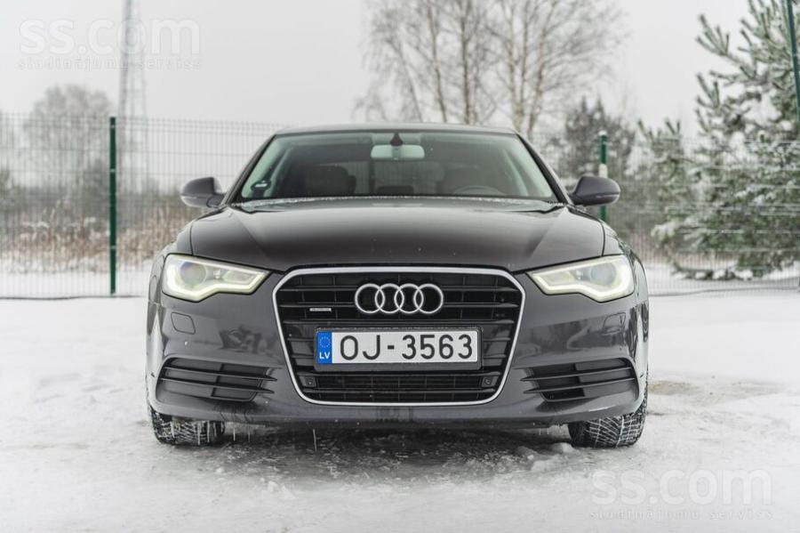Black Audi A6 2013 in Riga, with an engine capacity of 3.00 L and mileage of 422 thousand km for 13790 €, photo 2 on AUTOMOTO.COM.LV