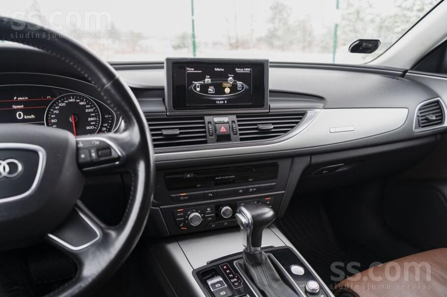 Black Audi A6 2013 in Riga, with an engine capacity of 3.00 L and mileage of 422 thousand km for 13790 €, photo 18 on AUTOMOTO.COM.LV