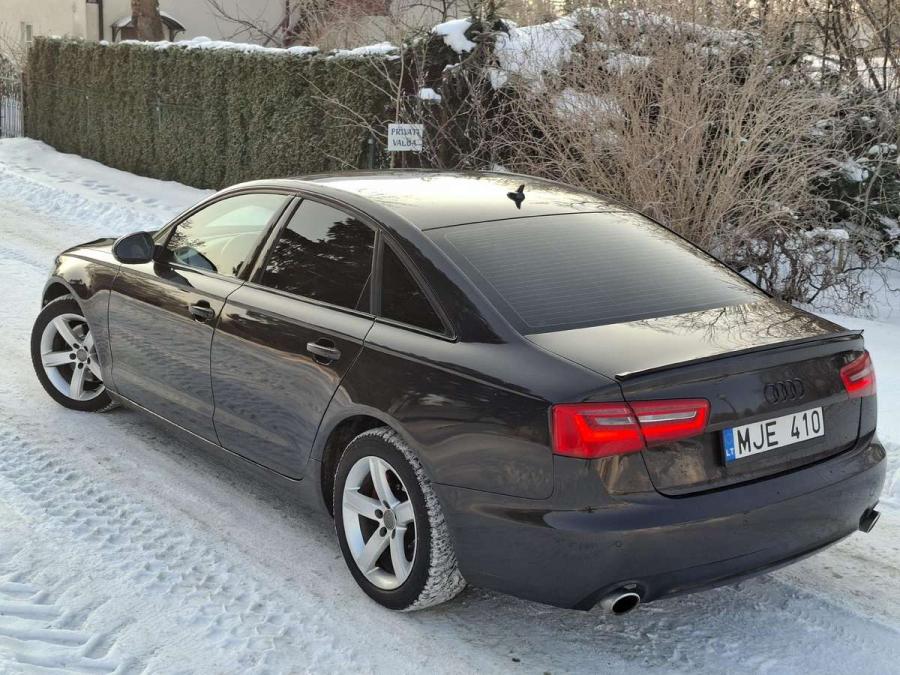 Black Audi A6 2013 in Silute, with an engine capacity of 2.97 L and mileage of 360 thousand km for 7500 €, photo 1 on AUTOMOTO.COM.LV