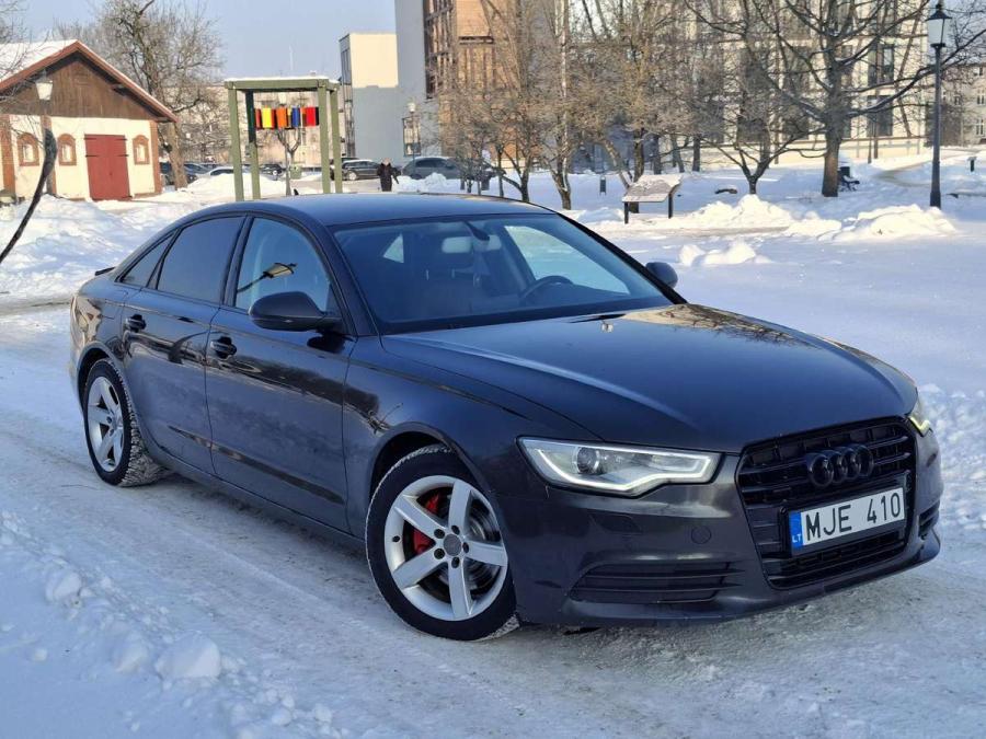 Black Audi A6 2013 in Silute, with an engine capacity of 2.97 L and mileage of 360 thousand km for 7500 €, photo 7 on AUTOMOTO.COM.LV
