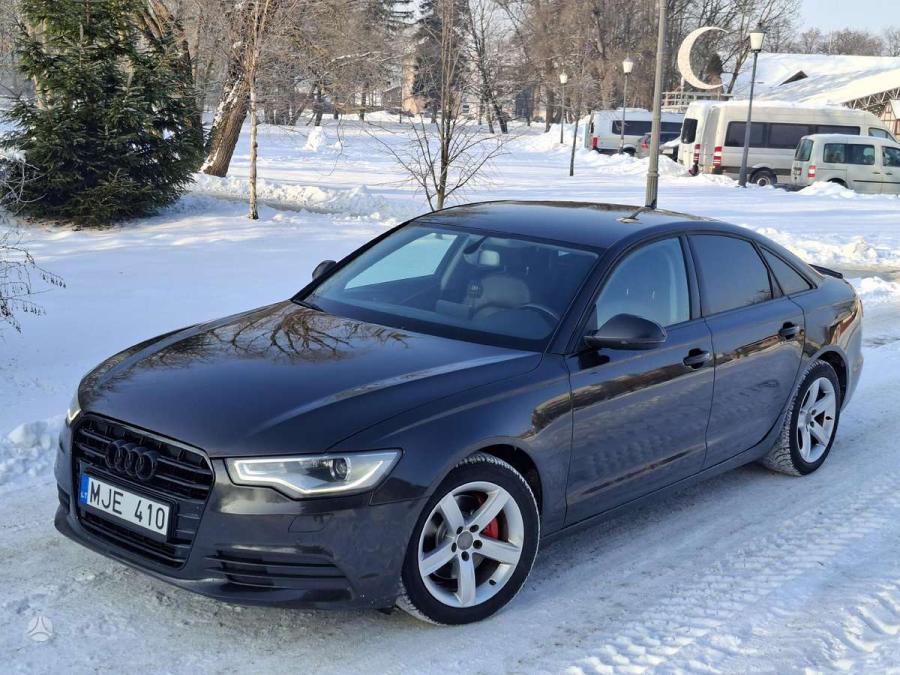 Black Audi A6 2013 in Silute, with an engine capacity of 2.97 L and mileage of 360 thousand km for 7500 €, photo 11 on AUTOMOTO.COM.LV