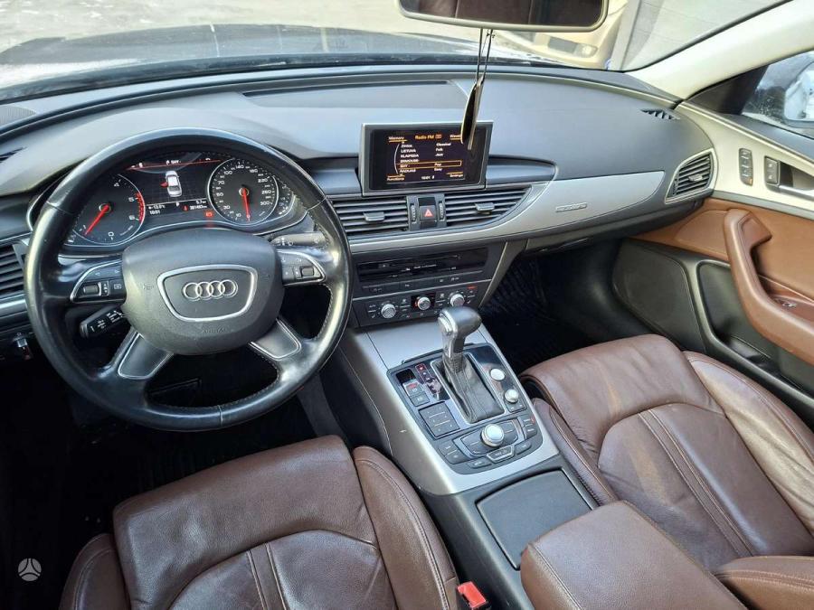 Black Audi A6 2013 in Silute, with an engine capacity of 2.97 L and mileage of 360 thousand km for 7500 €, photo 27 on AUTOMOTO.COM.LV