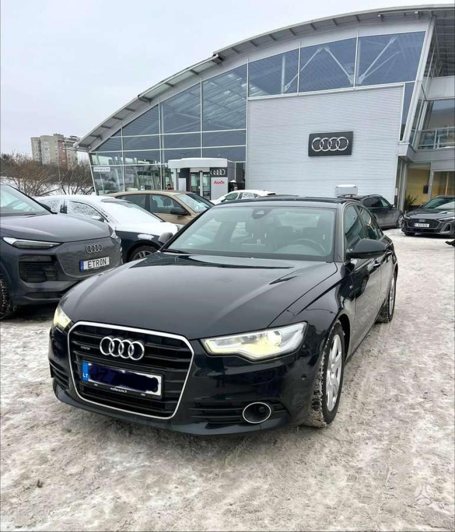Black Audi A6 2013 in Vilnius, with an engine capacity of 2.97 L and mileage of 266 thousand km for 11295 €, photo 1 on AUTOMOTO.COM.LV