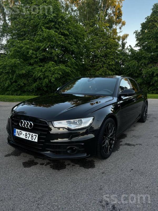 Black Audi A6 2013 in Riga, with an engine capacity of 3.00 L and mileage of 271 thousand km for 12300 €, photo 1 on AUTOMOTO.COM.LV