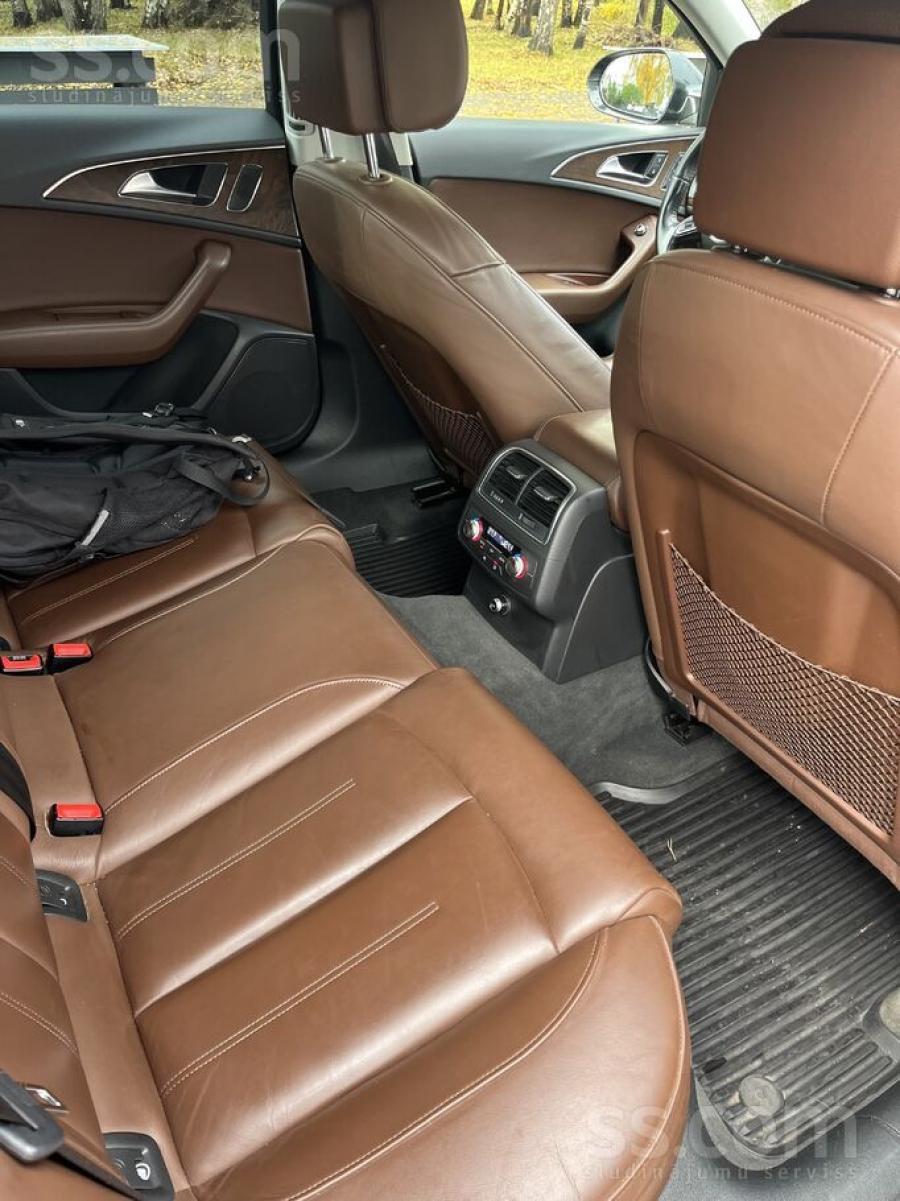 Black Audi A6 2013 in Riga, with an engine capacity of 2.80 L and mileage of 144 thousand km for 13000 €, photo 7 on AUTOMOTO.COM.LV