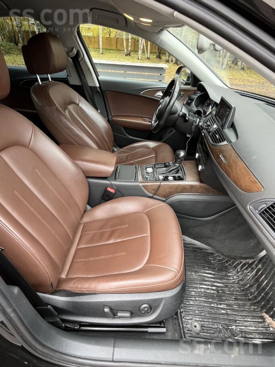 Black Audi A6 2013 in Riga, with an engine capacity of 2.80 L and mileage of 144 thousand km for 13000 €, photo 9 on AUTOMOTO.COM.LV