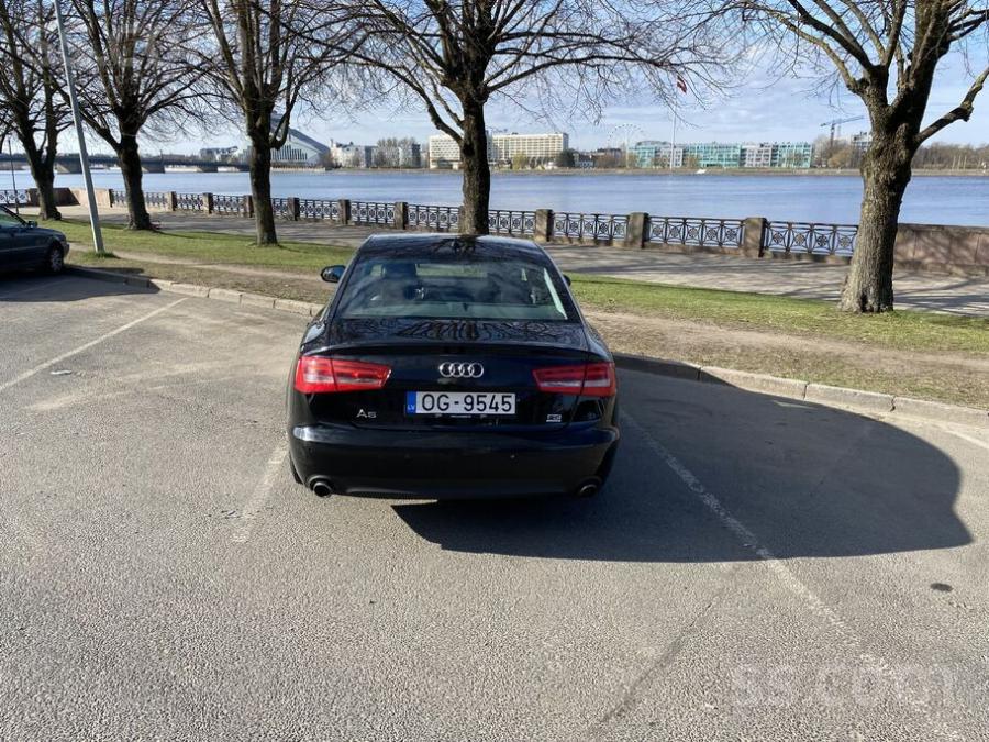 Black Audi A6 2013 in Riga, with an engine capacity of 2.80 L and mileage of 132 thousand km for 9800 €, photo 7 on AUTOMOTO.COM.LV