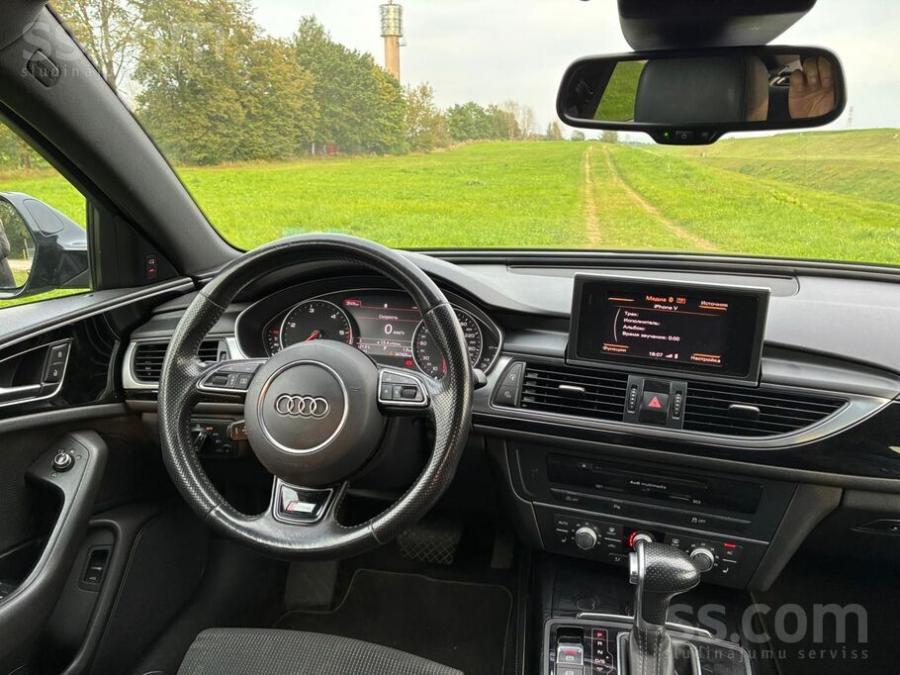 Black Audi A6 2013 in Riga, with an engine capacity of 2.00 L and mileage of 360 thousand km for 9000 €, photo 7 on AUTOMOTO.COM.LV