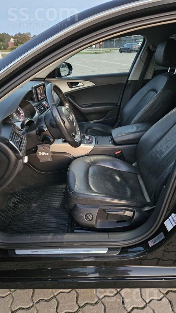 Black Audi A6 2013 in Riga, with an engine capacity of 2.00 L and mileage of 191 thousand km for 11600 €, photo 10 on AUTOMOTO.COM.LV