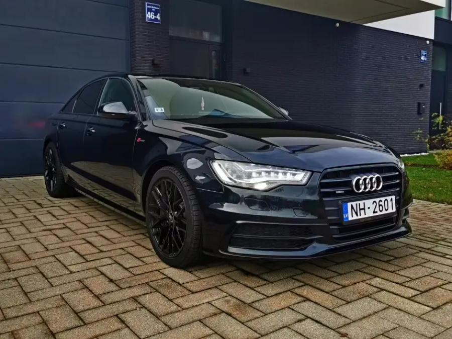 Black Audi A6 2013 in Riga, with an engine capacity of 3.00 L and mileage of 219 thousand km for 16100 €, photo 3 on AUTOMOTO.COM.LV