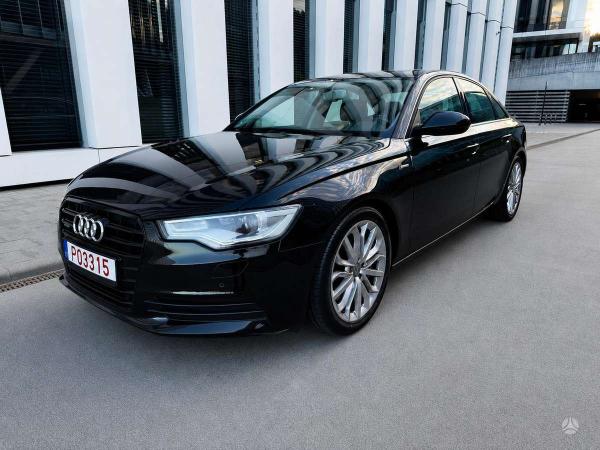 Black Audi A6 2013 in Vilnius, with an engine capacity of 3.00 L and mileage of 264 thousand km for 7999 €, photo 1 on AUTOMOTO.COM.LV