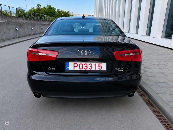 Black Audi A6 2013 in Vilnius, with an engine capacity of 3.00 L and mileage of 264 thousand km for 7999 €, photo 7 on AUTOMOTO.COM.LV