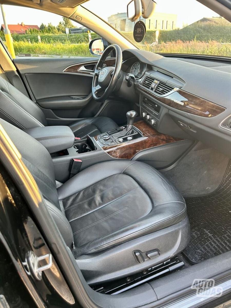 Black Audi A6 2013 in Klaipeda, with an engine capacity of 2.00 L and mileage of 242 thousand km for 6300 €, photo 13 on AUTOMOTO.COM.LV