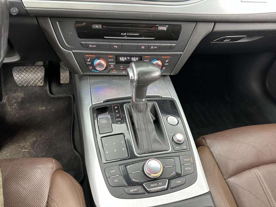 Melns Audi A6 2013 Viļņa, ar dzinēja tilpumu 3.00 L un nobraukumu 254 tūkst. km par 6600 €, foto 12 vietnē AUTOMOTO.COM.LV