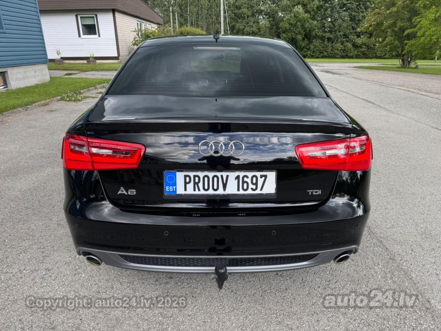 Black Audi A6 2013 in Rapla, with an engine capacity of 3.00 L and mileage of 213 thousand km for 11400 €, photo 9 on AUTOMOTO.COM.LV