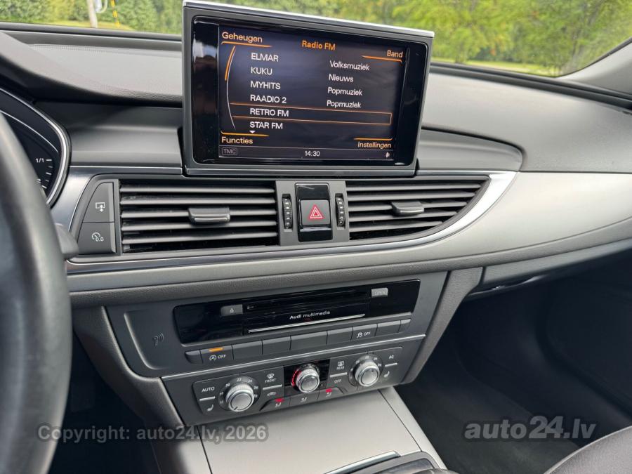 Black Audi A6 2013 in Rapla, with an engine capacity of 3.00 L and mileage of 213 thousand km for 11400 €, photo 17 on AUTOMOTO.COM.LV